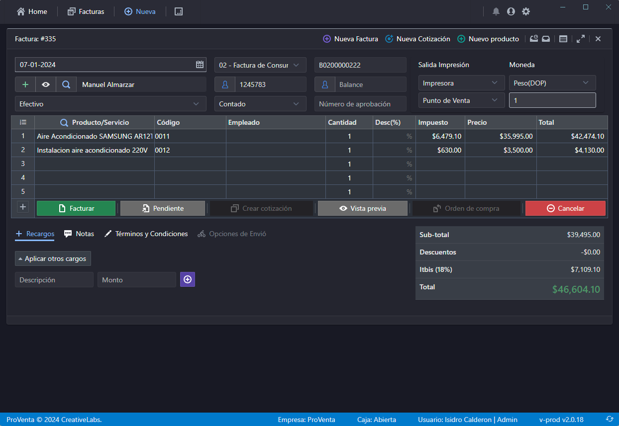 ProVenta: Software de Facturación e Inventario para Empresas RD📃